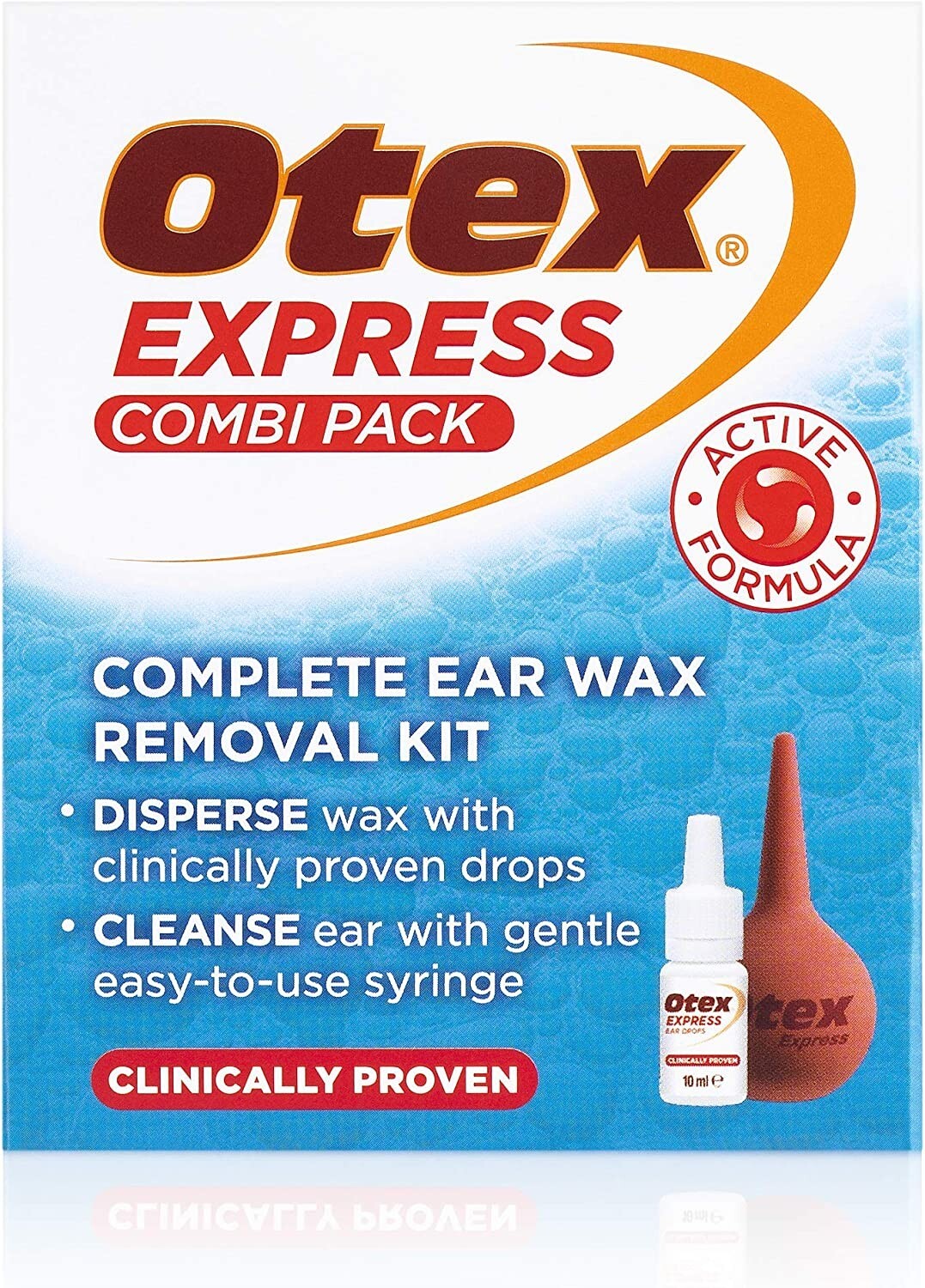 Otex Express Combi Pack Complete Ear Wax Ear Drops Syringe Removal Kit ...