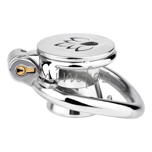 Stainless Steel Male Inverted Chastity Cage Device Ring Lock Belt | eBay