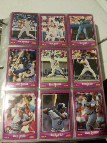 1988 Score Baseball Complete Set Mint In Binder | eBay