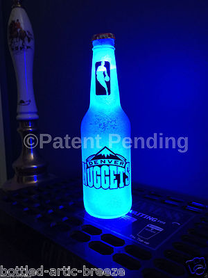 NBA Denver Nuggets Basketball 12 oz Beer Bottle Light LED Neon Bar Pub ...