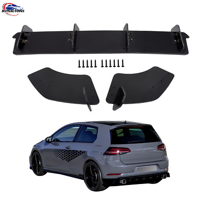 13-16 FOR VW GOLF GTI MK7 REAR BLADE DIFFUSER+SIDE SPAT SPLITTERS ...