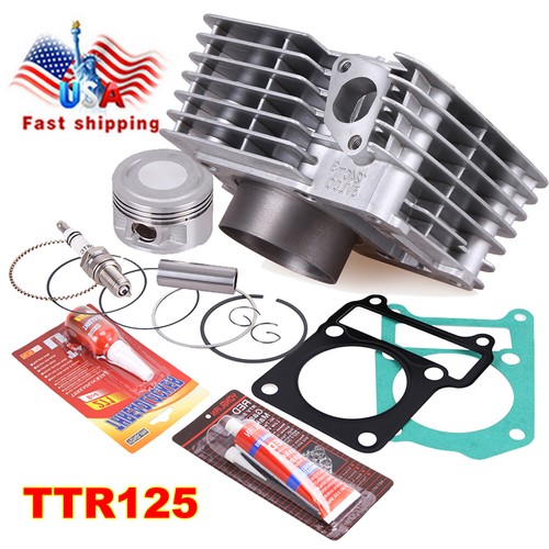 150CC 57mm Bore Cylinder Piston Kit For Yamaha TTR125 TTR125E TT-R125L ...