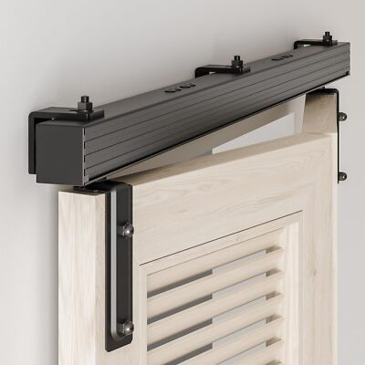 3/3.3/4FT Box Rail Folding Door Hardware Sliding Barn Door Track Wall ...