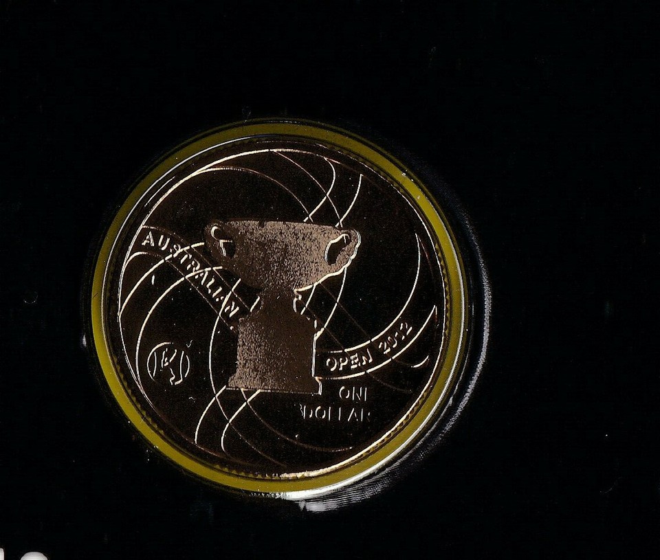 AUSTRALIAN: 2012 AUSTRALIAN OPEN MENS TENNIS COIN ON CARD ,. | eBay