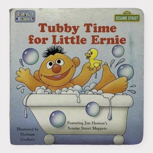 Tubby Time for Little Ernie (Sesame Street) - 1987 Hardcover Vintage ...