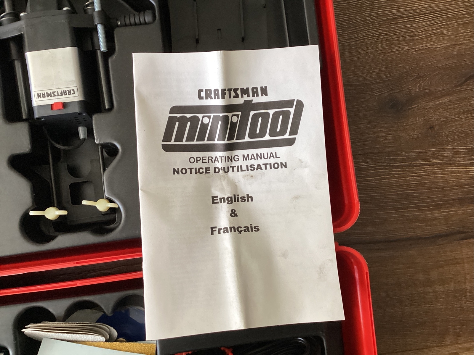 NEW NOS Craftsman Mini Tool Minitool Rotary Tool Set IN CASE Free Ship ...