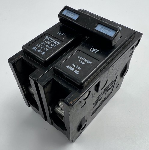 Bryant Type BR 50A 50 Amp Double or 2 Pole Circuit Breaker BR250 | eBay
