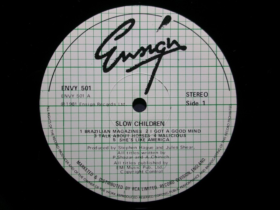 SLOW CHILDREN BRAZILIAN MAGAZINES ENSIGN ENVY 501 ANDREW CHINICH NEW ...