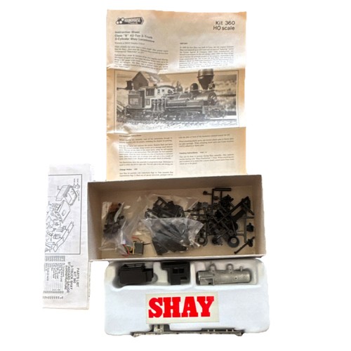 Roundhouse HO Shay 2-Truck Steam Locomotive Kit Unassembled 360 Model 1 ...