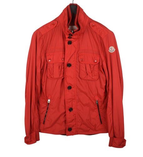 Moncler Mate Men Light Red Bomber Jacket Size 2 S/M | eBay