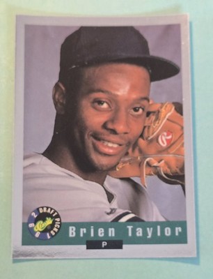 1992 Classic Draft Picks BRIEN TAYLOR Rookie RC #BC18 Silver Foil NY ...