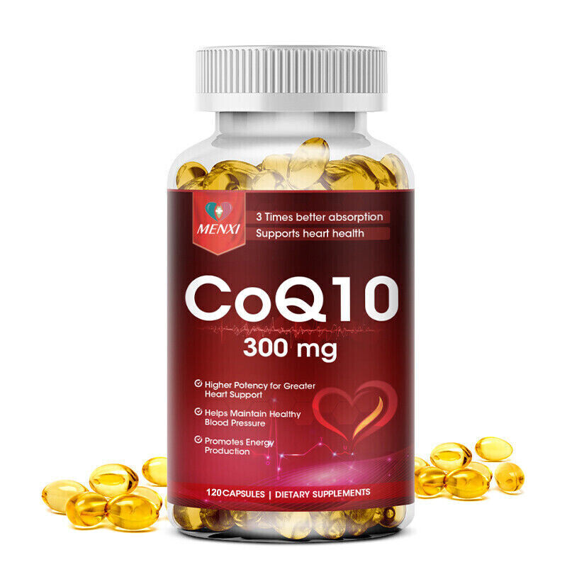 CoQ 10 Coenzyme Q10 Supplement 300mg 120 Capsules Cardiovascular Heart ...