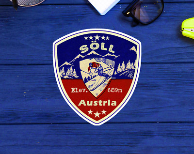 Ski Söll Decal 3.25" Sticker Austria Skiing | eBay