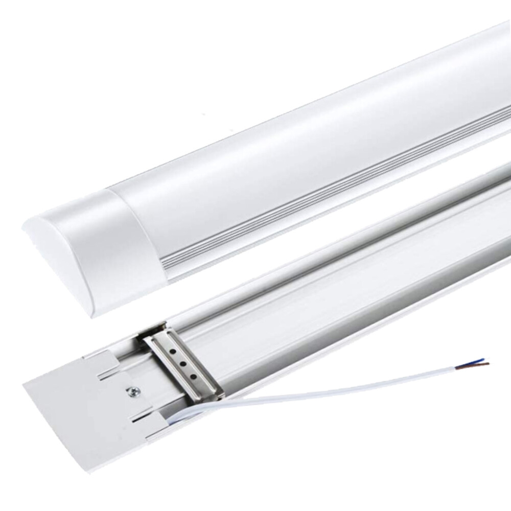 5FT 6FT LED Batten Tube Light Fitting Wall Ceiling Warehouse Garage ...