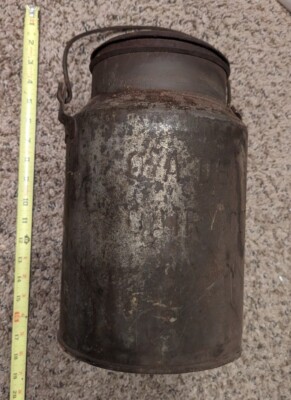 VINTAGE Dean Dairy Company 2 Gallon Milk Can Circa 1930’s w Handle | eBay