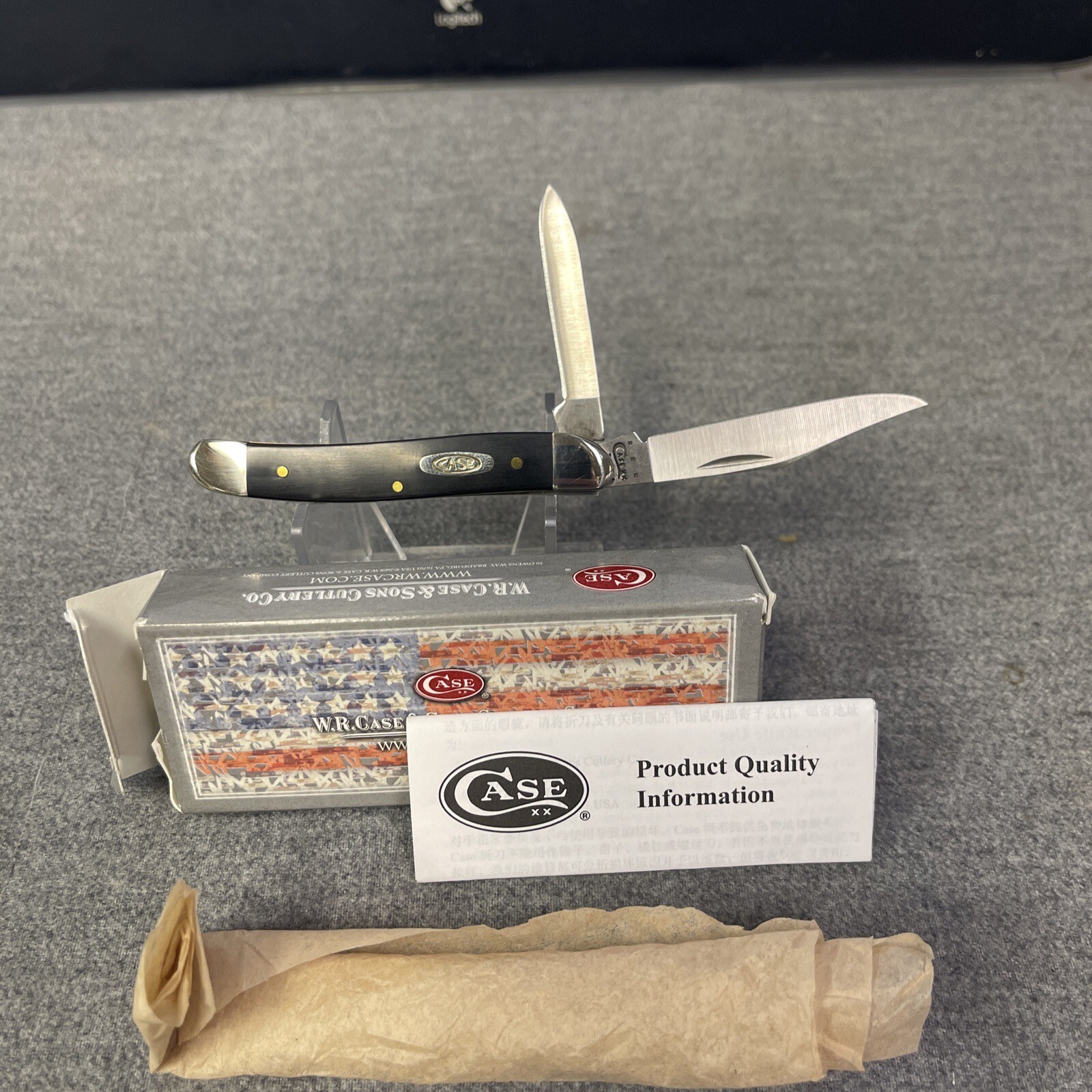 US 2013 Case XX Tested 22087 SS Jack Texas Black Folding Pocket Knife ...