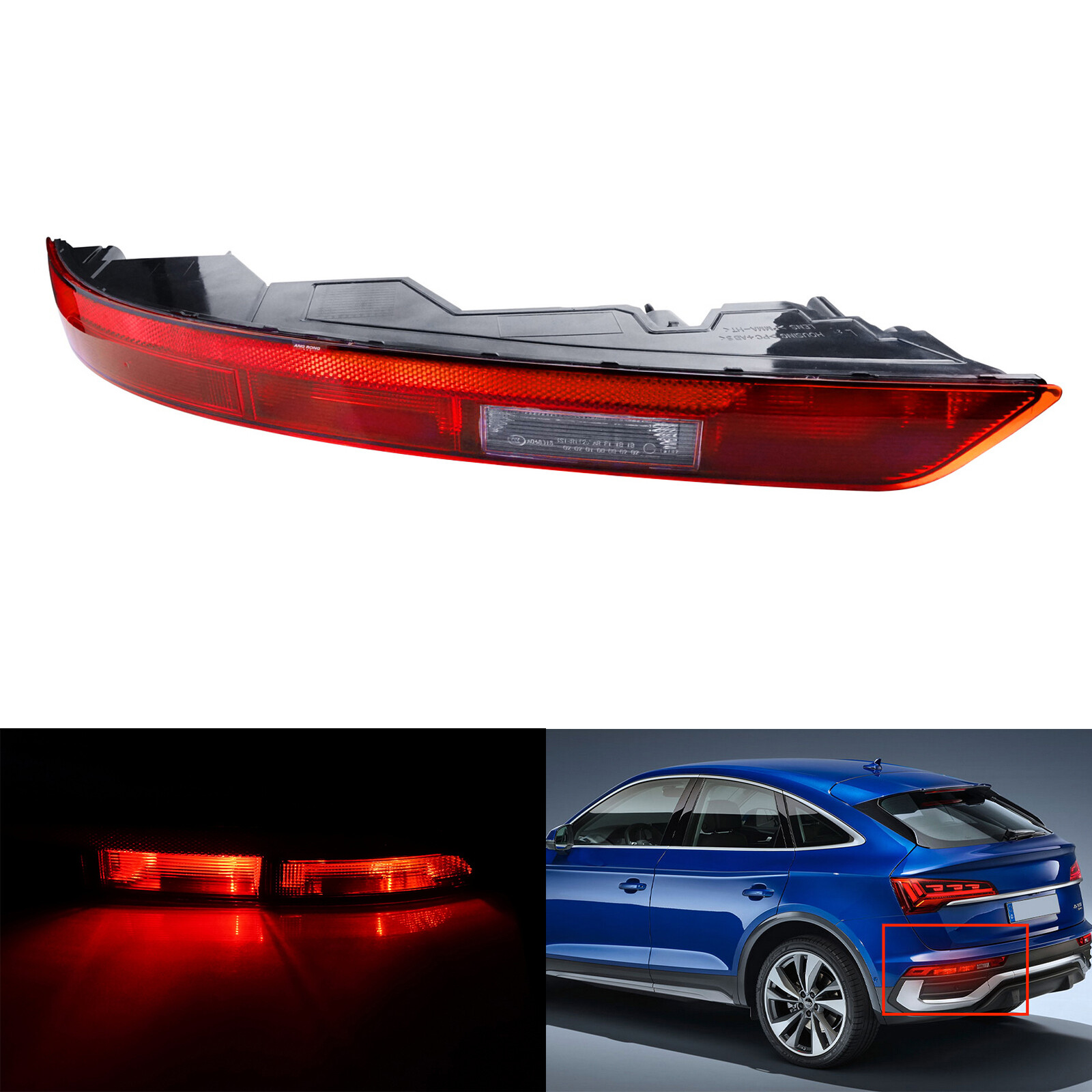 Links Rücklicht Reflektor Bremsleuchte Heckleuchten 80A945069 Für Audi ...