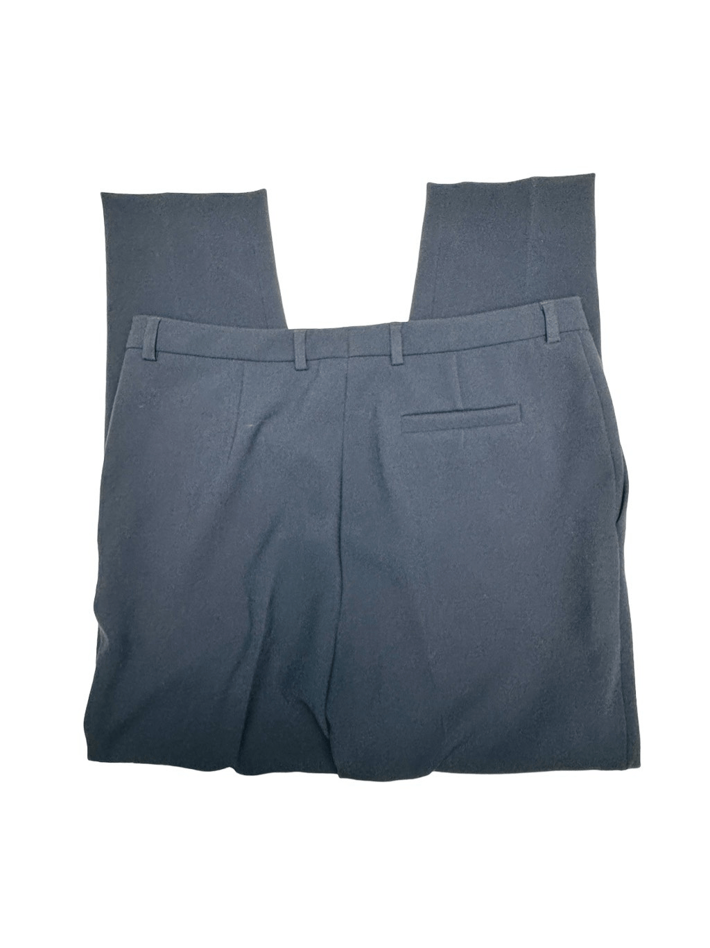 Escada Deep Navy Blue High Waist Straight Leg Boyfriend Formal Dress ...