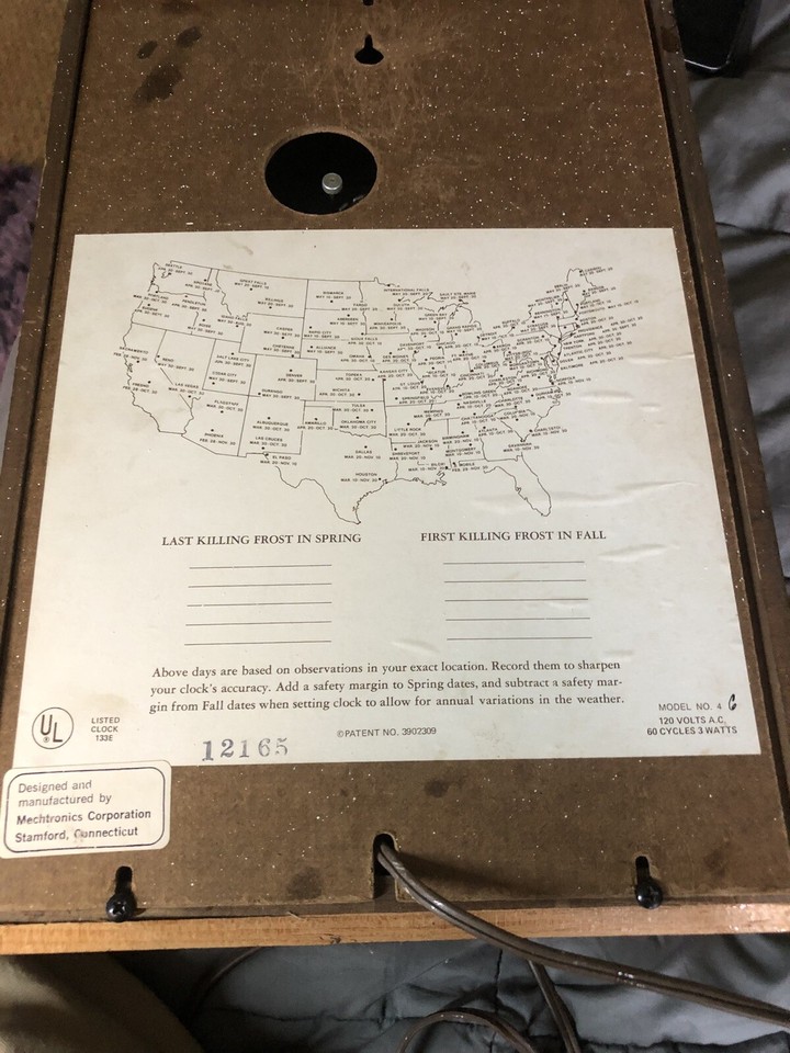 Vintage Electric PLANTER'S CLOCK by Mechtronics, 15.25"x10.25x4 | eBay