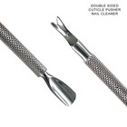 STAINLESS STEEL DOUBLE ENDED CUTICLE PUSHER NAIL CLEANER REMOVER ...