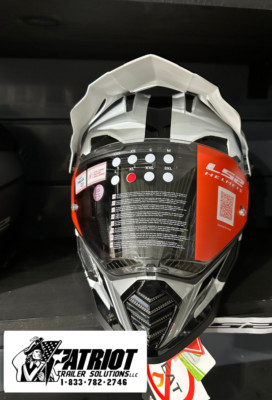 LS2 Blaze Sprint Dual Sport Helmet Gloss Black/White Adult XL | eBay