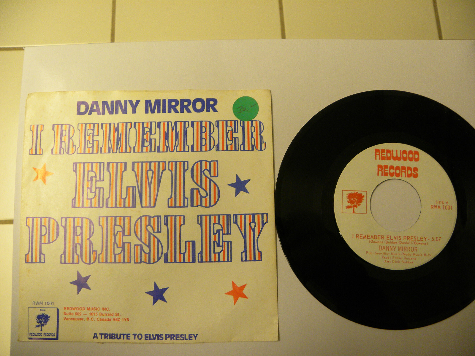 Danny Mirror I Remember Elvis Presley 45RPM Record (like new) | eBay