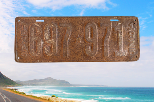 1925 TEXAS LICENSE PLATE 697 * 971 ALPCA 9910 Collection | eBay