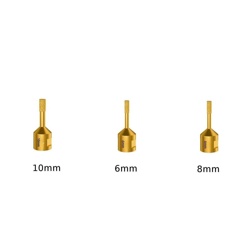 Multi Size Drill Bit 6/8/10mm for M14 Thread Angle Grinder for Glass ...