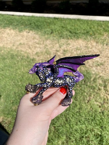 Custom Breyer Stablemate Gypsy Vanner Purple Dragon Horse | eBay