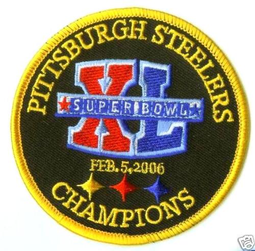 SUPER BOWL XL 40 PITTSBURGH STEELERS AFC NFL SUPER BOWL 40 SB 40 ...