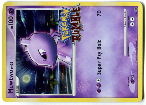 PROMO POKEMON RUMBLE N° 9/16 MEWTWO | eBay