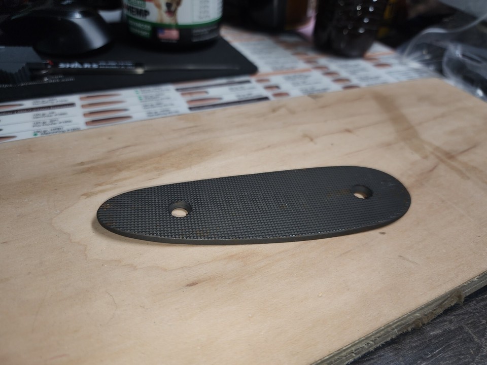 Remington 513T Target Rifle Checkered steel Butt Plate Parkerized ...