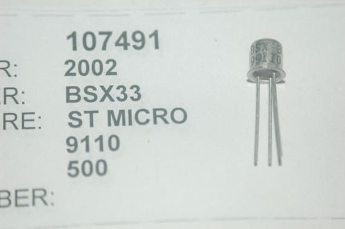 ST MICRO BSX33 Transistor TO-18 New Item Lot Quantity-5 | eBay