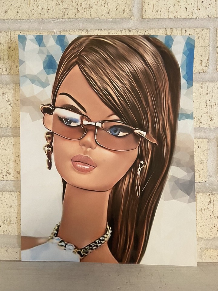 Barbie Portrait Art Print 8x10 Silkstone AA BARBIE | eBay