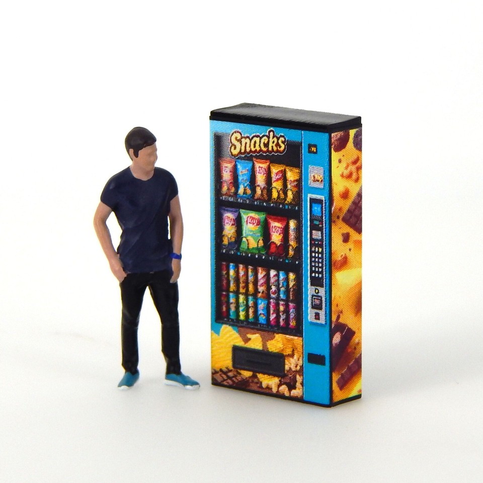1/64 Diorama Display Vending Machine SNACKS Model City Scene Accessory ...