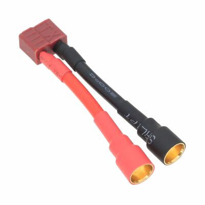 Brushless Motor Bullets 8mm Female to Deans Nylon T Plug Female cable ...