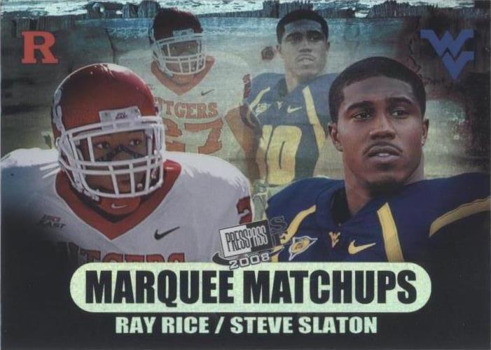 2008 Press Pass SE - Marquee Matchups Ray Rice, Steve Slaton #MM-15 (RC ...