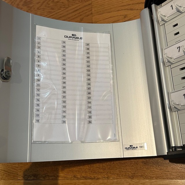 Durable 54 Key Tag Box Locking Brushed Aluminum Cabinet 1953 Security ...