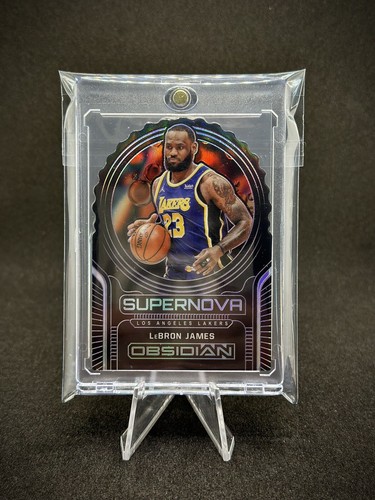LeBron James 2020 Panini Obsidian Supernova Purple Electric Etch /75 ...