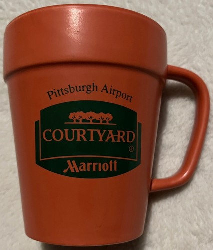 Courtyard Marriott Mug Pittsburgh Airport Coffee Cup 16oz Terracotta ...