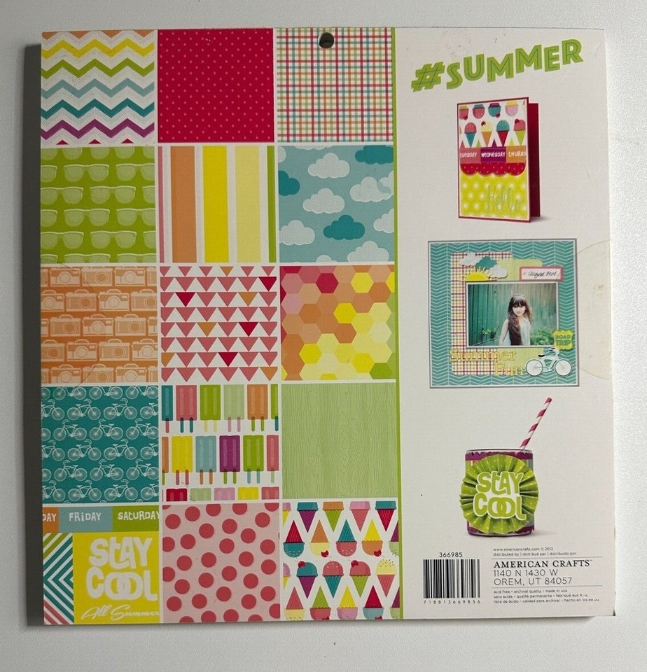 American Crafts 12 x 12 Paper Pads-Multiple Variations Available-You ...