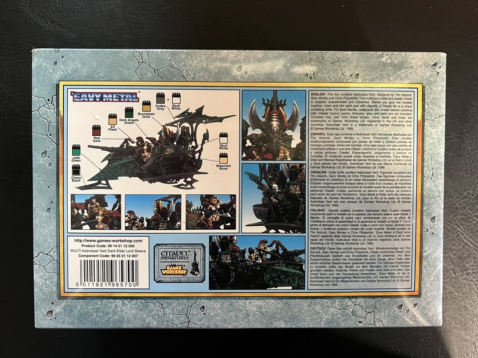 Warhammer 40k Asdrubael Vect Dark Eldar Lord (1998) Sealed NIB OOP ...