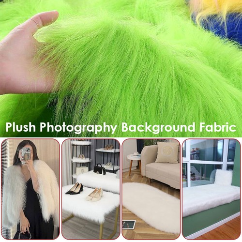 Long Hair Plush Fabric Faux Fur DIY Cushion Costume Background ...