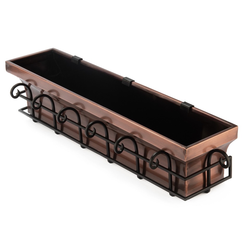 H Potter GAR514A Flared Window Box 36 inch Antique Copper Finish ...