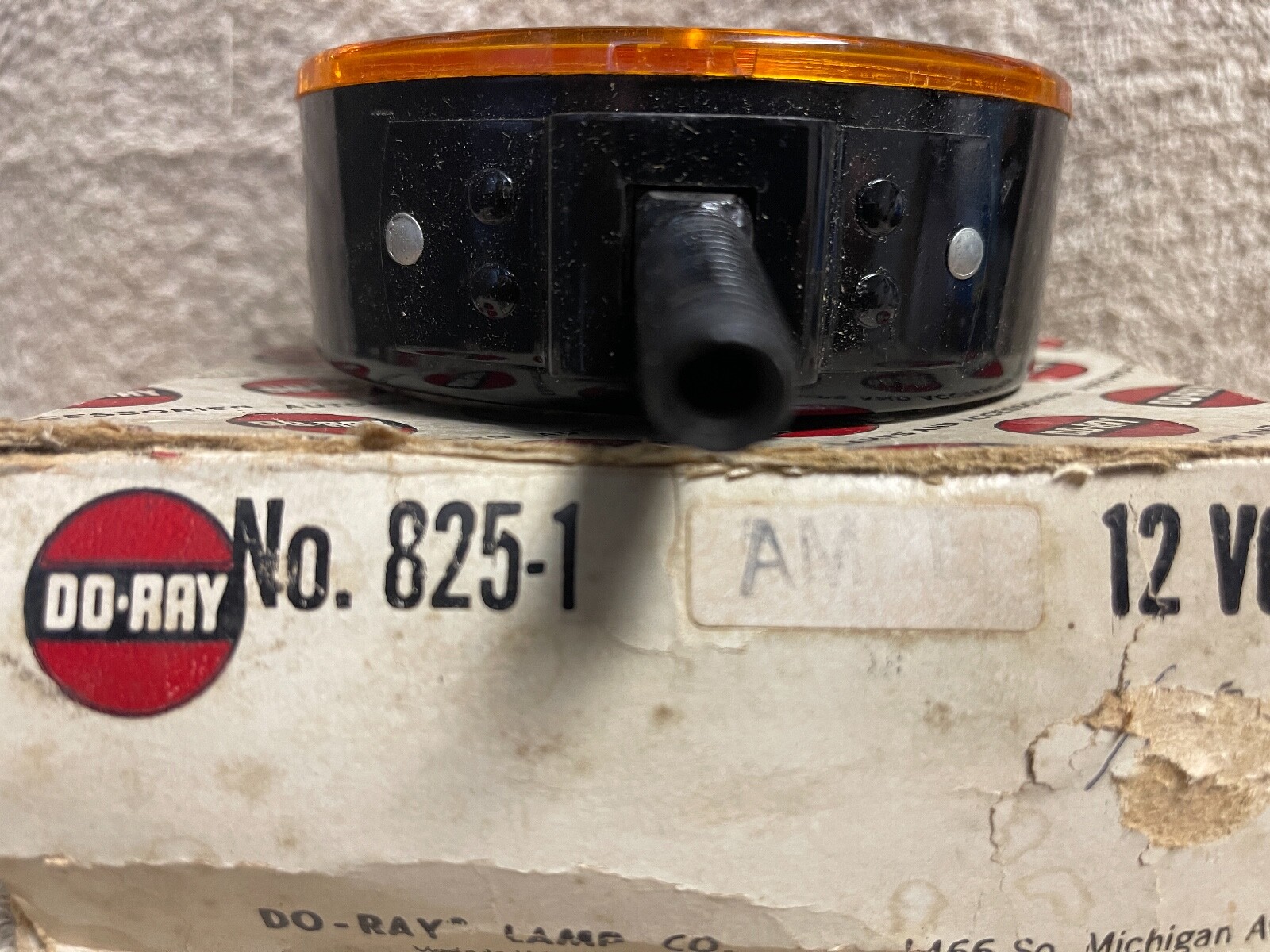 NOS DO-RAY LAMP CO. 825-1 12V FRONT AMBER LIGHT REO,FORD,CHEVY ...