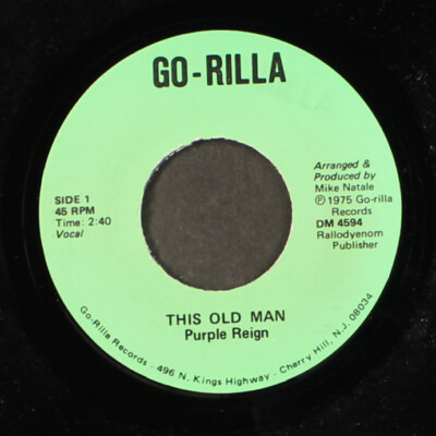 PURPLE REIGN: this old man GO-RILLA 7" Single 45 RPM | eBay