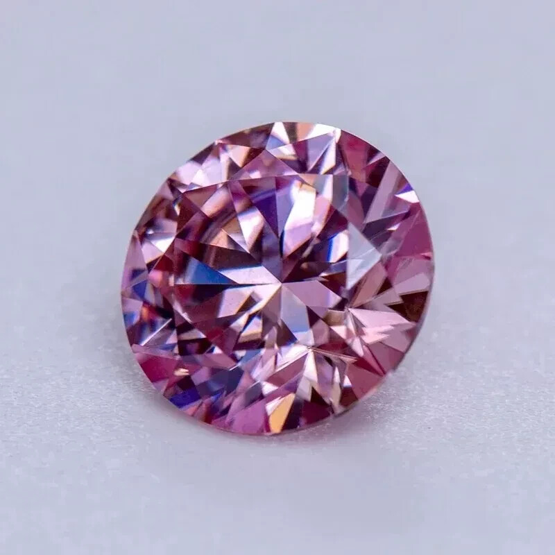3 CT Natural Pink Diamond Round Cut VVS1 D Grade IDGL Certified 1 Free ...