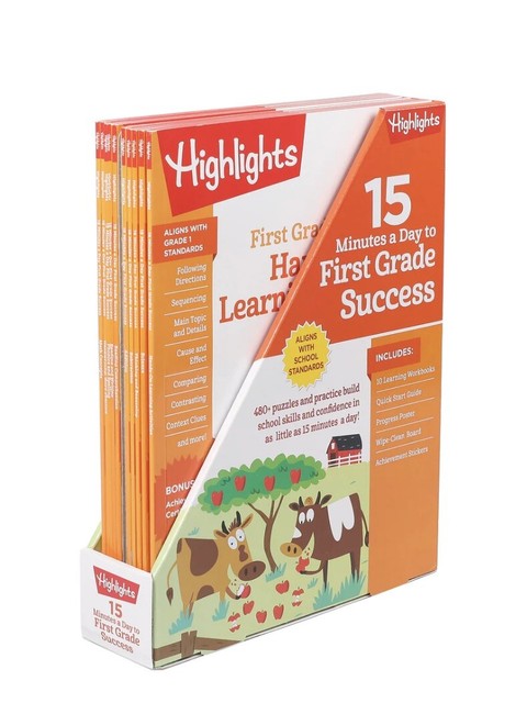 2020 Highlights 15 Minutes a Day to First Grade Success 10 Workbooks ...