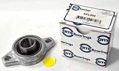 AMIBEARINGS KFL004 FLANGE-MOUNT BALL BEARING UNIT; I.D. 20MM; O.D. 55MM ...