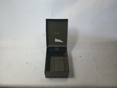 Art Steel C Vintage Index Card File Cabinet Cards Green Single Top Open ...